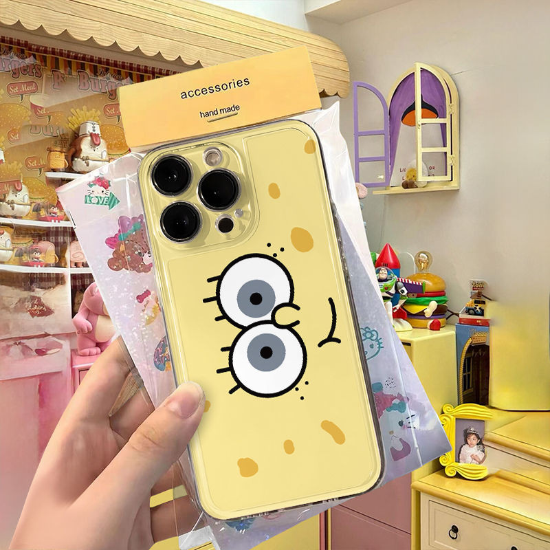 Jual Soft Kuning Spongebob Smile Casing Hp Iphone 16E 16 Plus 16 Pro ...