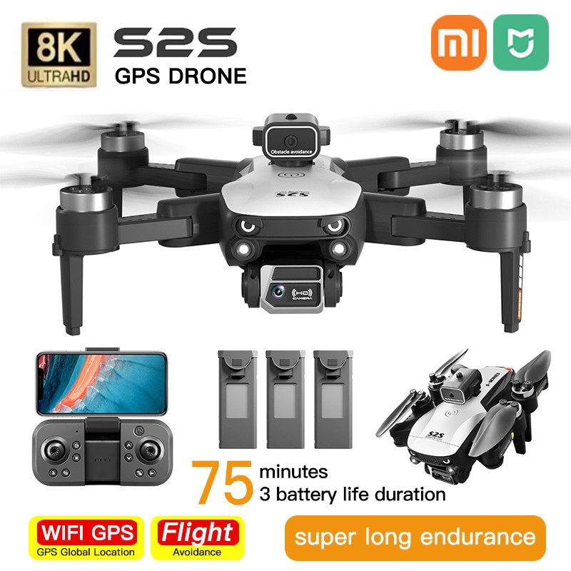 Jual Xiaomi Mijia S2S Mini Drone Profesional 8K Dual Camera Brushless Motor Obstacle Avoidance ...