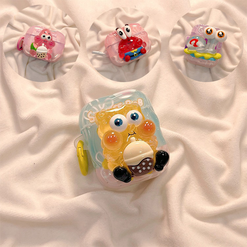 Jual Spongebob 3D Case For Airpods 1 2 3 Pro Case Anime Patrick Star ...