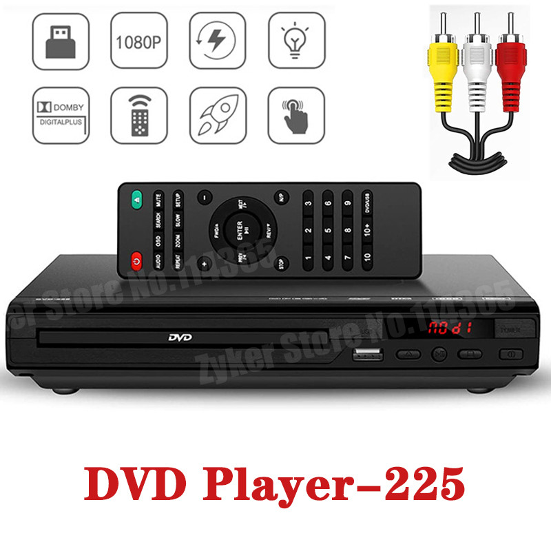 Jual DVD Player 1080P Home 225 DVD Player HD Multimedia Digital TV Disc ...