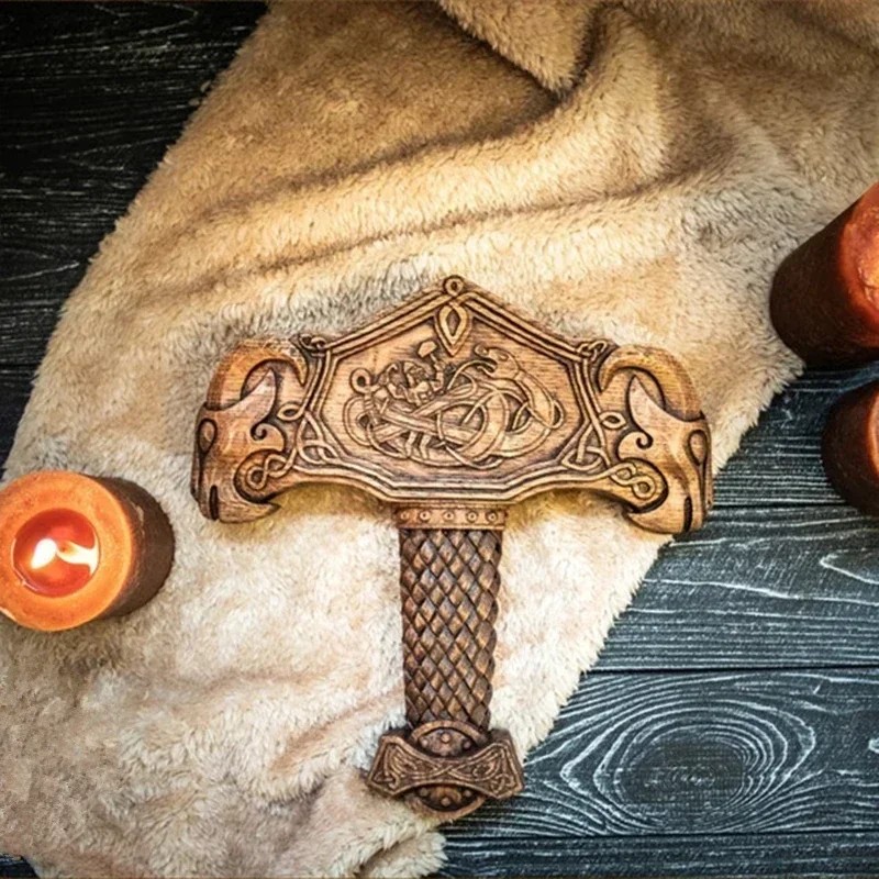 Jual Mjolnir, Thor, Hammer, Scandinavian, Asatru Heathen, Viking, Pagan ...