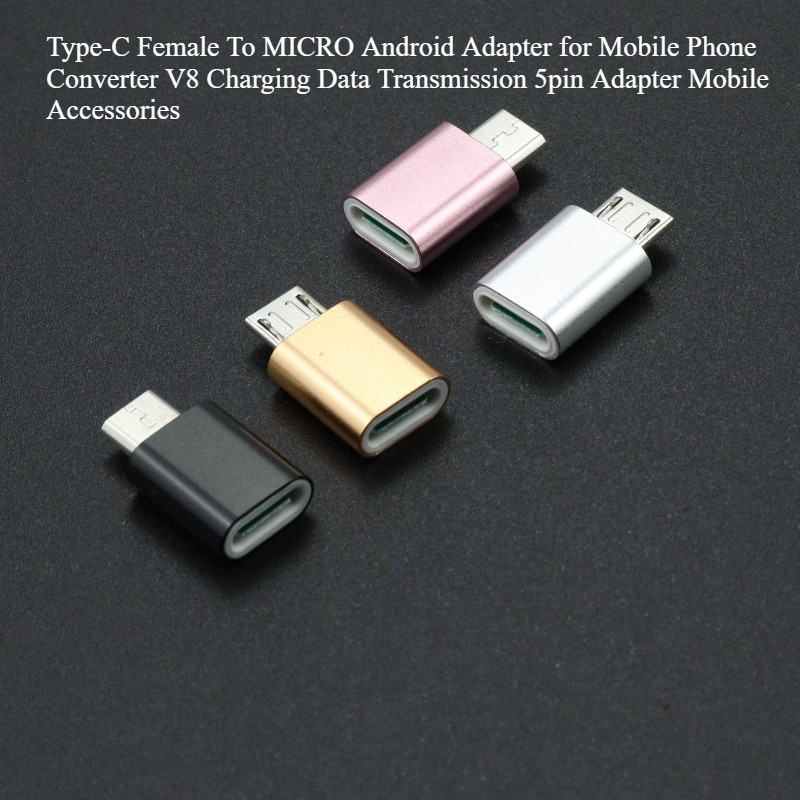 Jual IMPORT Type-C To MICRO Android Adapter for Mobile Phone Converter ...