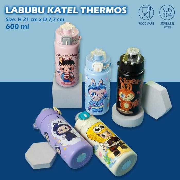 Jual LABUBU KATEL CUP THERMOS 600ML STAINLESS 304 LB165 | Shopee Indonesia