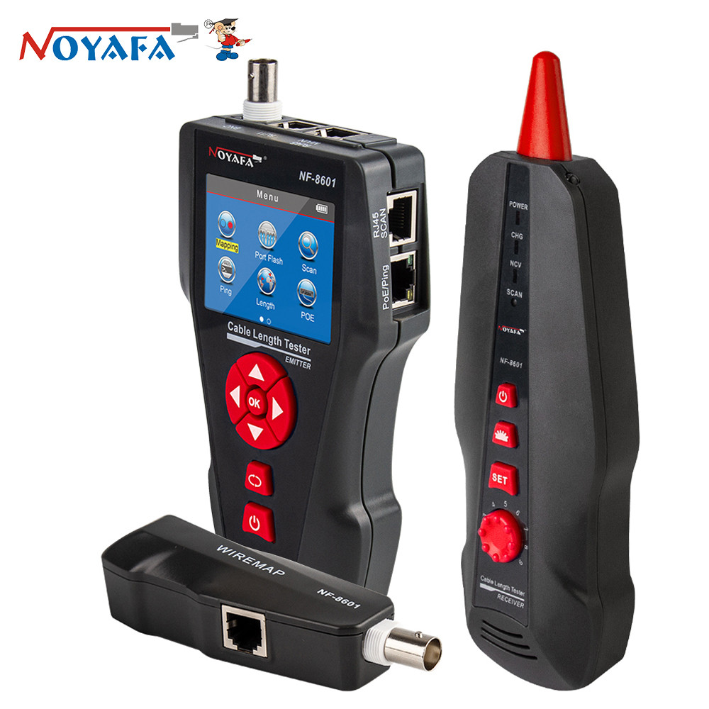 Jual NOYAFA NF-8601 Network Cable Tester LCD Display Cable Tracker with ...