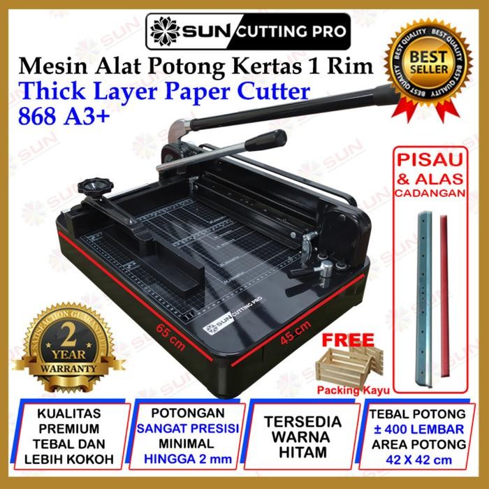 Jual AT Mesin Pemotong Kertas 1 rim A3 868 - Thick Layer Paper Cutter ...