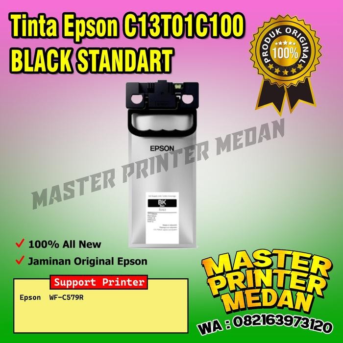 Jual {{{{}}] Tinta Epson WF-C579R C13T01C100 BK STANDART | Shopee Indonesia