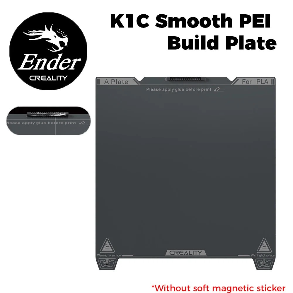 Jual Creality K1C Smooth PEI Build Plate Official original 235x235mm ...