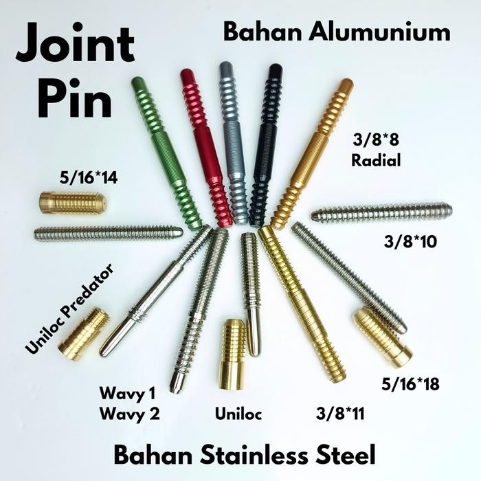 Jual Jual [READY] Joint pin join drat uniloc radial // stik billiard ...