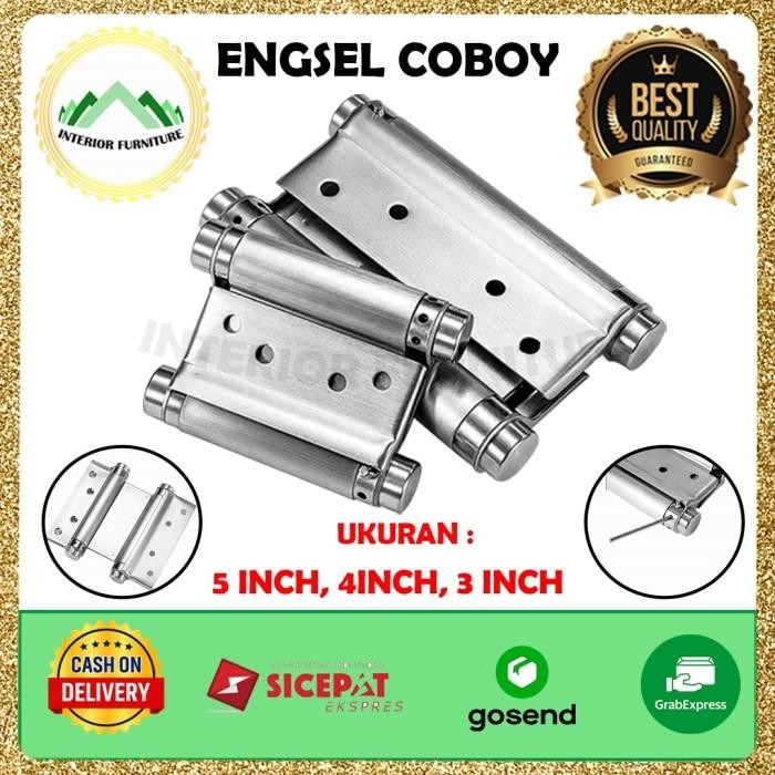 Jual Engsel Koboi Koboy Bolak Balik Pintu Dua Arah Perveer 3 inch & 4 ...
