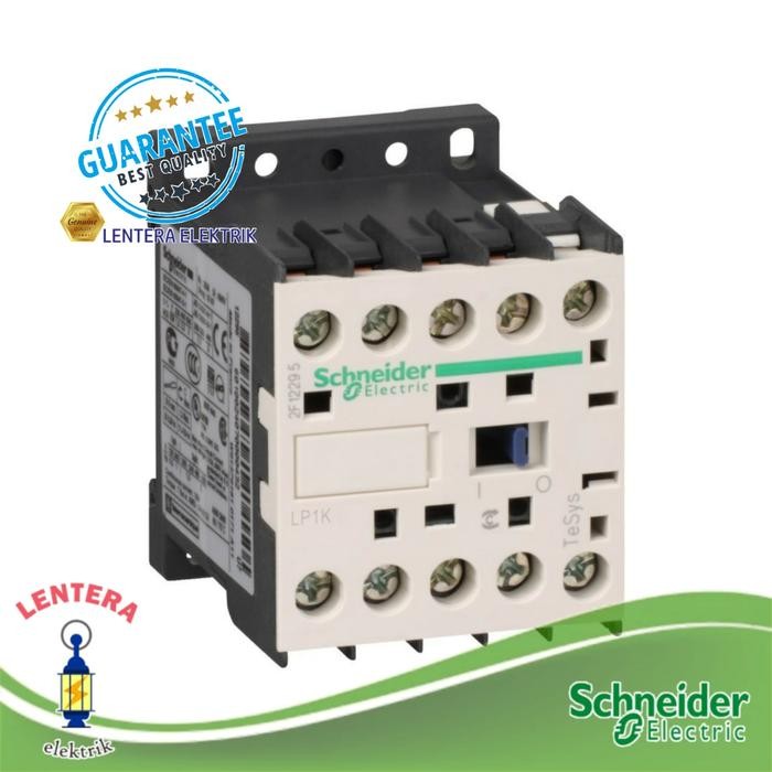 Jual SCHNEIDER 3P CONTACTOR 12A AC3 5.5KW 24VDC COIL LP1K1210BD ...