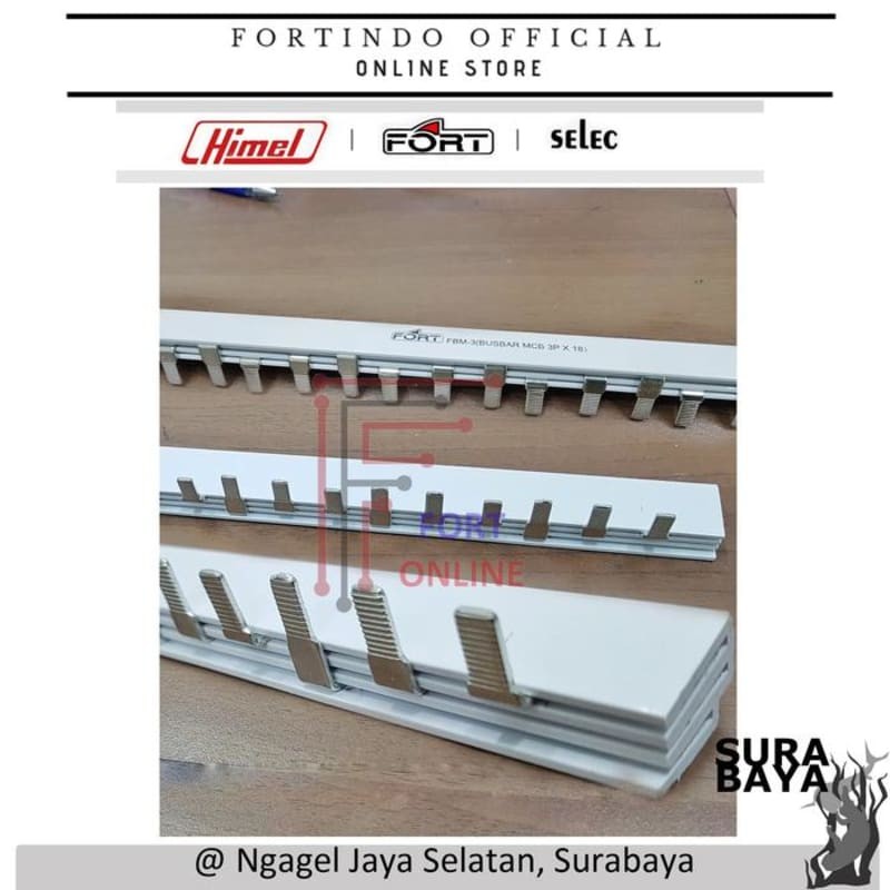 Jual Busbar sisir jumper MCB 3 phase 100A 3p Fort PANEL | Shopee Indonesia