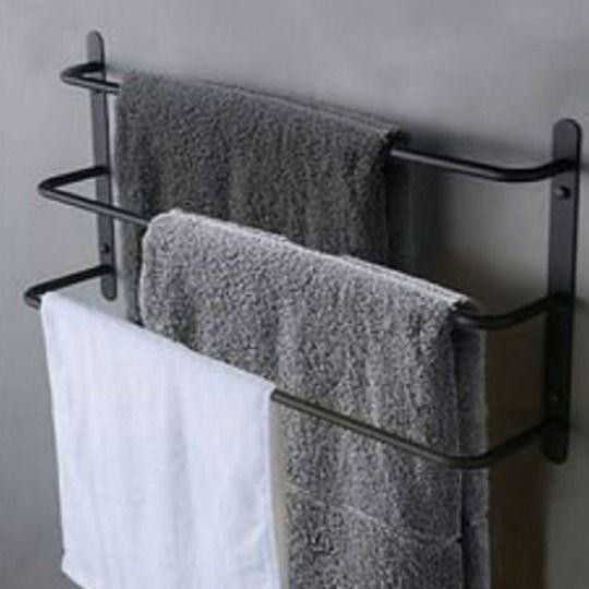 Jual towel hanging rack 3 tier - gantungan handuk besi tiga tingkat ...