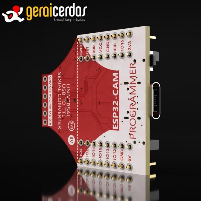 Jual [Expret] ESP32-CAM Programmer AI Thinker ESP32-S Camera 5V Serial ...