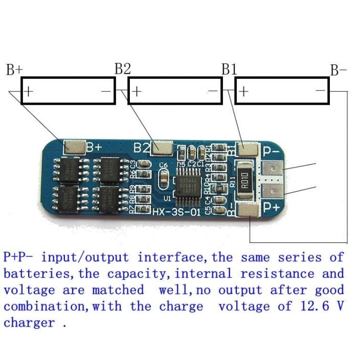 Jual (Expert) Module Board BMS 3S 10A 12V Battery 18650 / Lithium ...