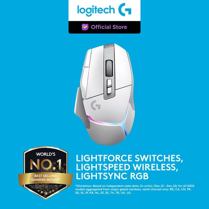 Jual MSOD Logitech G502 X Plus Mouse Gaming Wireless Rgb Hero 25K Dpi - White | Shopee Indonesia