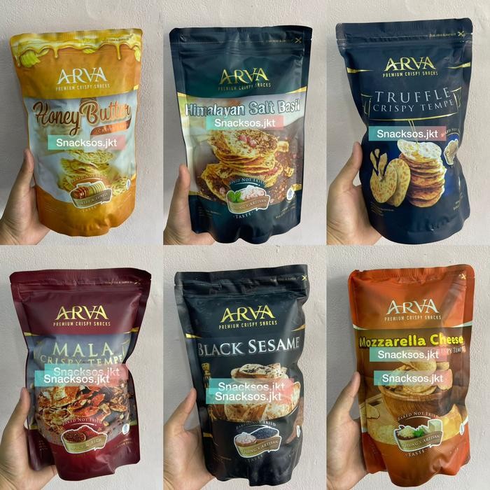 Jual 4ZMI Arva Crispy Tempe Black Sesame / Truffle / Mala / Himalayan ...
