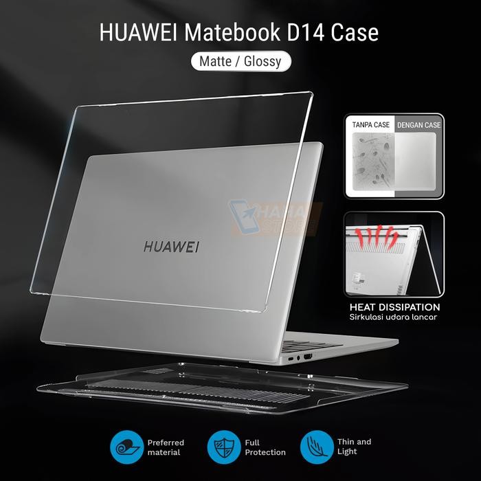 Jual HUAWEI MateBook D 14 D14 2024 2023 MDG-X Slim Case Casing Hard ...