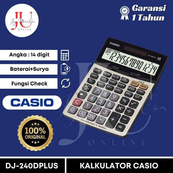 Jual KALKULATOR CASIO DJ 240 D PLUS | Shopee Indonesia