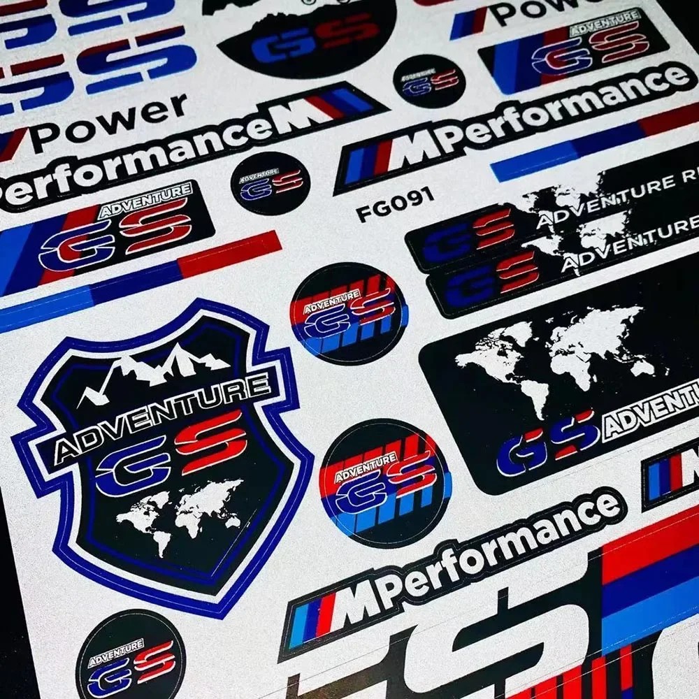 Jual IMPORT SUITABLE FOR BMW MOTORCYCLE STICKERS MODIFIED DECALS SHOCK ...