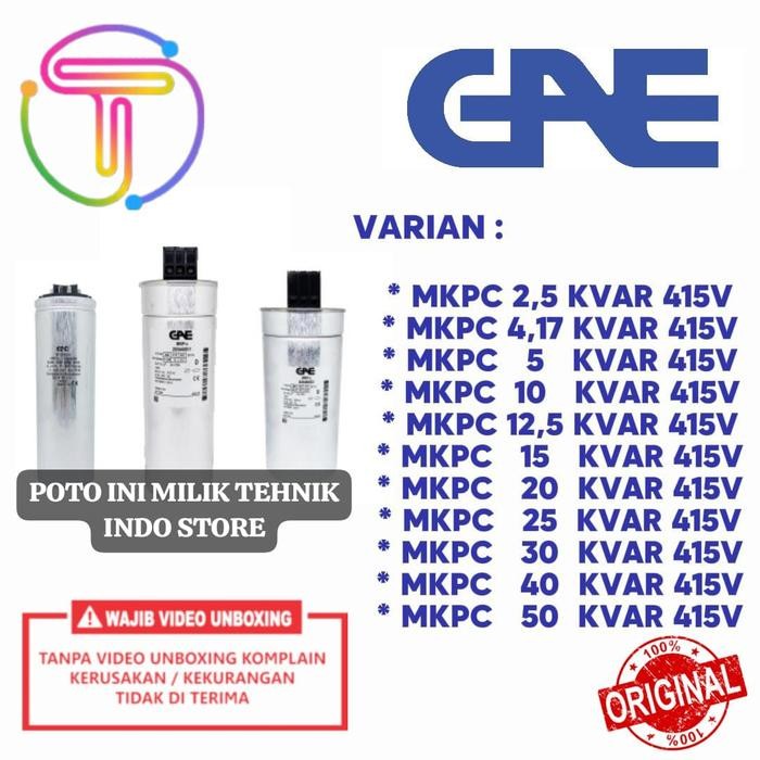 Jual Capasitor Gae 5 Kvar 415V / 5Kvar Capasitor Panel Gea Original | Shopee Indonesia