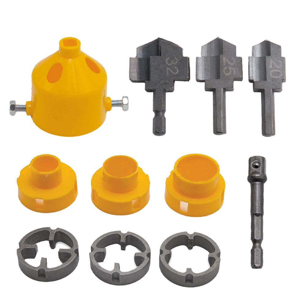 Jual PPR Drill Bit Set With PVC Pipe Threader 20/25/32mm Water Pipe ...