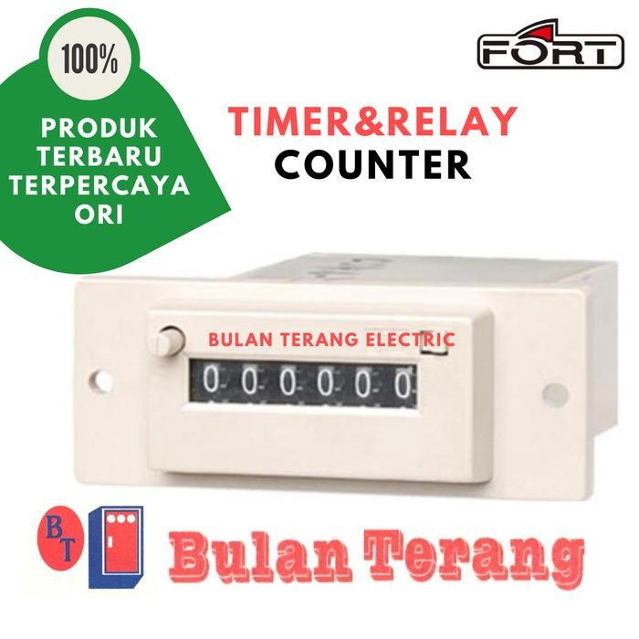 Jual Counter For Timer & Relay 4/6 Digit Tipe Csk4-Ykw 220Ac, 50Hz Fort ...
