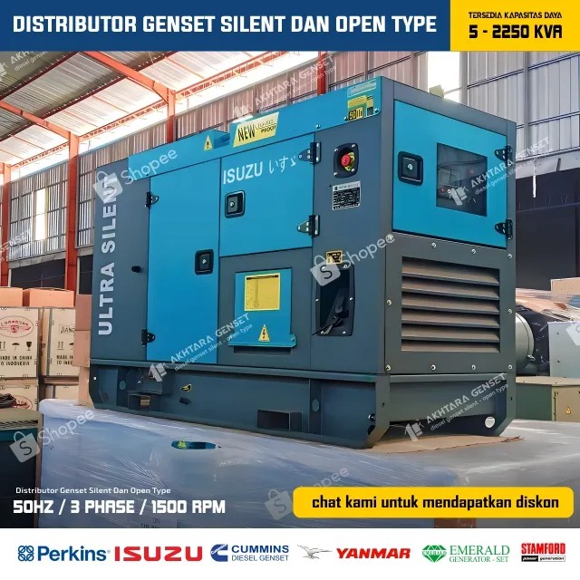 Jual ISUZU Generator Genset 40 Kva - Jual Genset Silent ISUZU Akhtara Genset Indonesia | Shopee ...