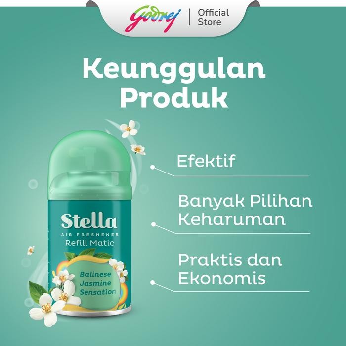 Jual Stella Refill Matic Balinese Jasmine Sensation 160ml - Pengharum ...