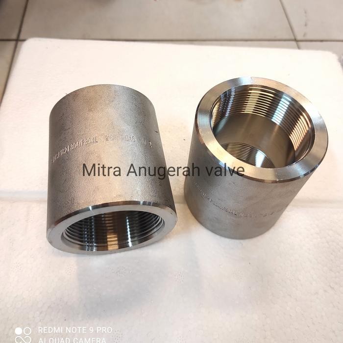 Jual Socket Stainless SS 304 Class 3000 Drat Npt 1/2"inch | Shopee ...