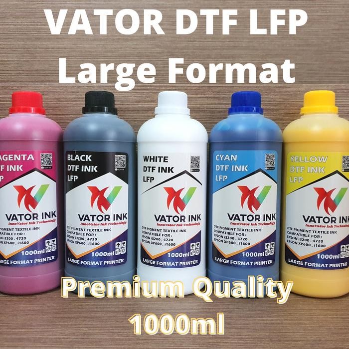 Jual TINTA DTF VATOR DTF LFP Large Format Printer 1000ml Hasil Warna ...