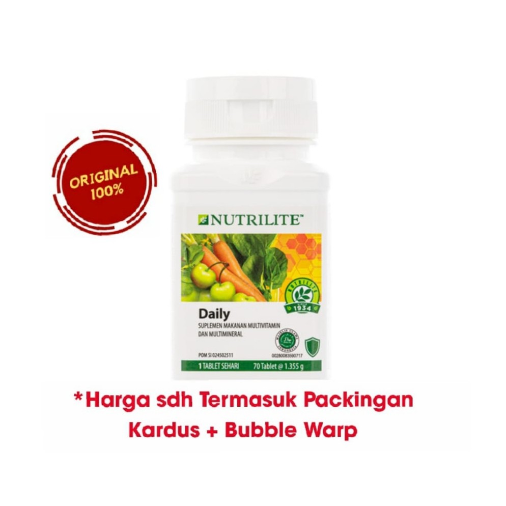 Jual Nutrilite Daily Original 70 tablets Produk Original Amway 100% asli | Shopee Indonesia
