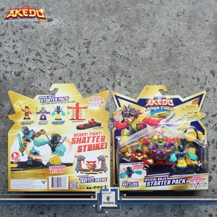 Jual Akedo Ninja Fury Mini Battling Action Warriors Starter Pack Weapon ...