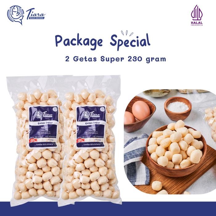 Jual TERLARIS Kerupuk Getas Super Ikan Tenggiri Asli Bangka Tiara Snack ...
