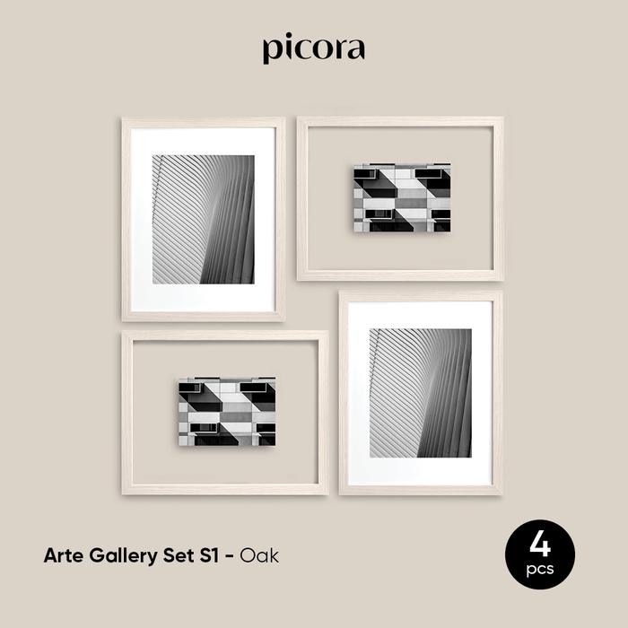Jual PICORA ARTE Gallery Set S1-Frame Pigura Bingkai Foto Dinding-4pcs ...