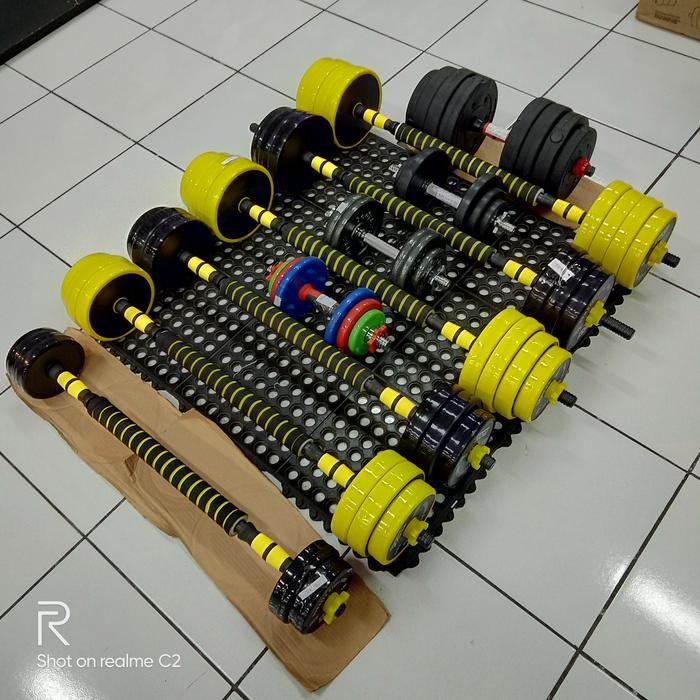 Jual ORIGINAL Barbel dumble dumbel steel sand rox 15 kg | Shopee Indonesia
