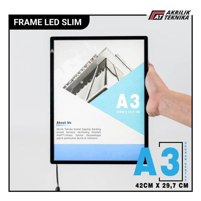 Jual [Allthebest] FRAME / BINGKAI / DISPLAY POSTER LED / LAMPU AKRILIK ...
