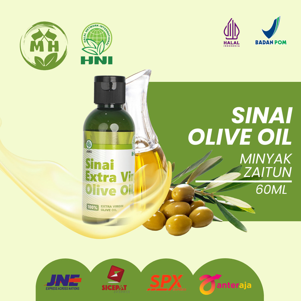 Jual [HNI] SINAI EXTRA VIRGIN OLIVE OIL / EVO HPAI - MINYAK ZAITUN GRADE A - 60 ML | Shopee ...
