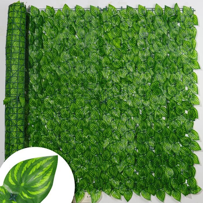 Jual Pagar Daun Rambat Dinding 1M X 3M Daun Semangka Hijau Cafe ...