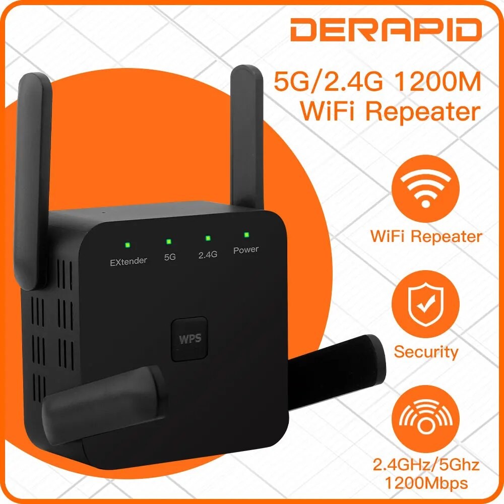 Jual IMPORT WiFi Repeater 1200Mbps 2.4GHz/5GHz Wireless Range Extender ...