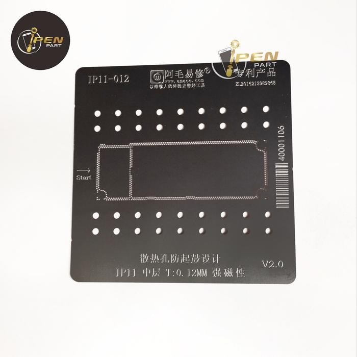 Jual PLAT CETAKAN MIDDLE FRAME IPHONE 11 AMAOE ORIGINAL BGA STENCIL ...