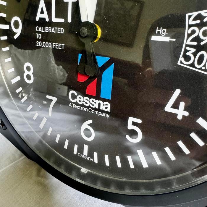 Jual Trintec Avionic Cockpit Altimeter Clock Jam Dinding Pesawat ...