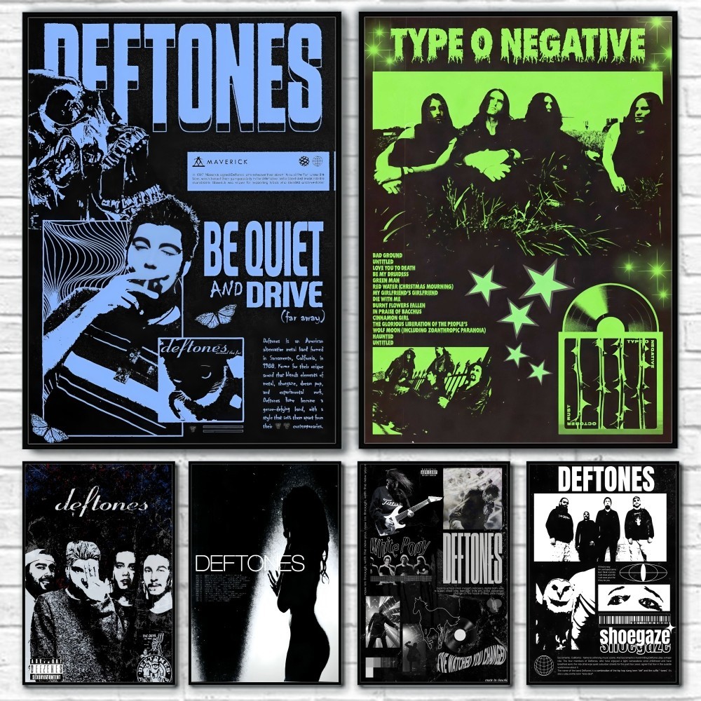 Jual Hop Singer Star D-Deftones Poster Sticky Wall Art Printing ...