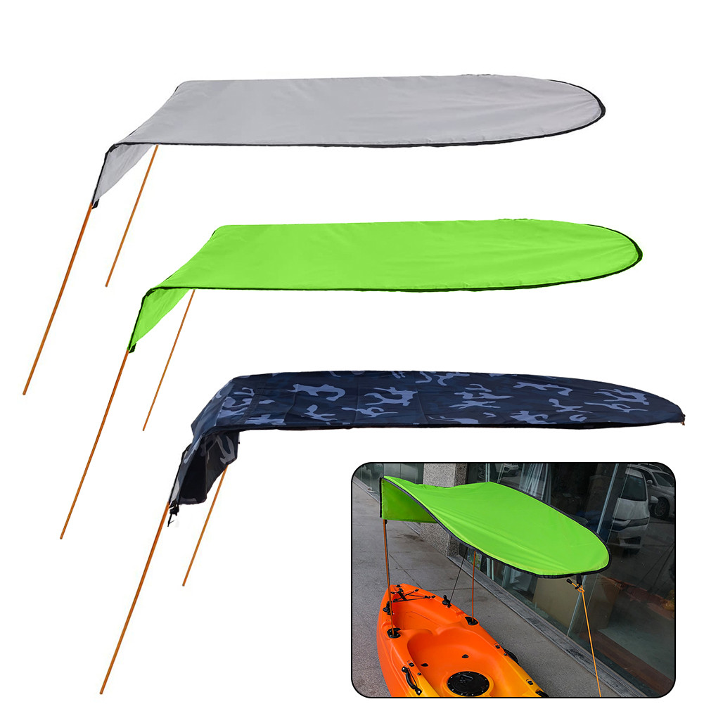 Jual 1 Set Single Kayak Canoe Awning Boat Canopy 125x110cm Portable ...