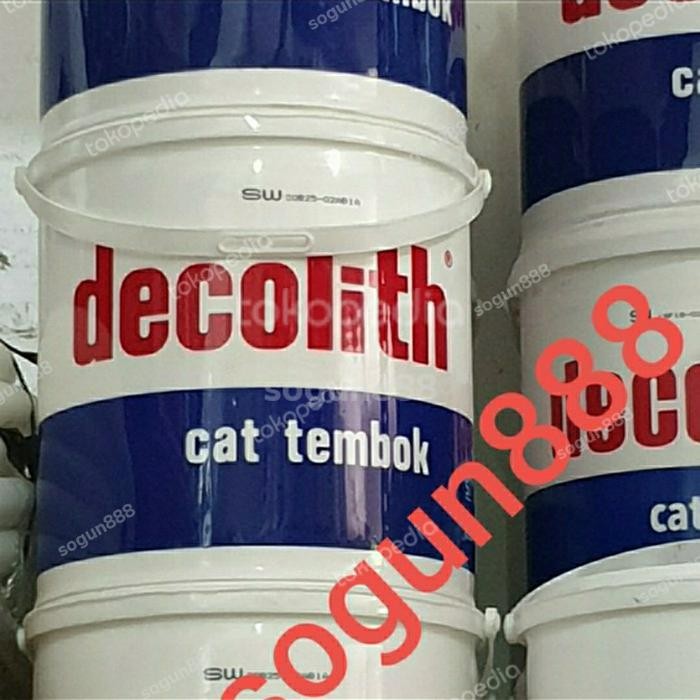 Jual CAT TEMBOK DECOLITH 5 KG WARNA PUTIH/SWS | Shopee Indonesia