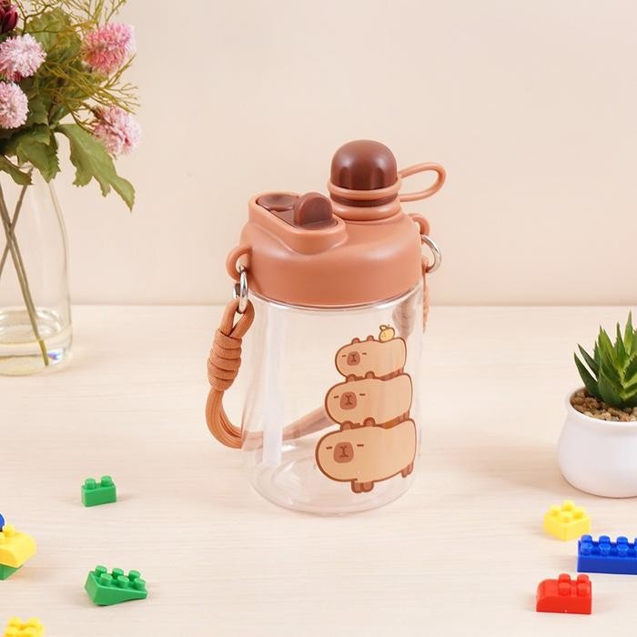 Jual Ataru 592 ml Botol Minum Capybara - Cokelat Water Drinking Bottle ...