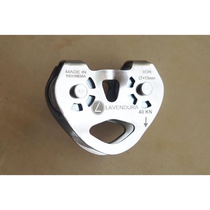 Jual Lavendura pulley tandem 40Kn 40 Kn 4000 kg katrol dobel pulley fix ...