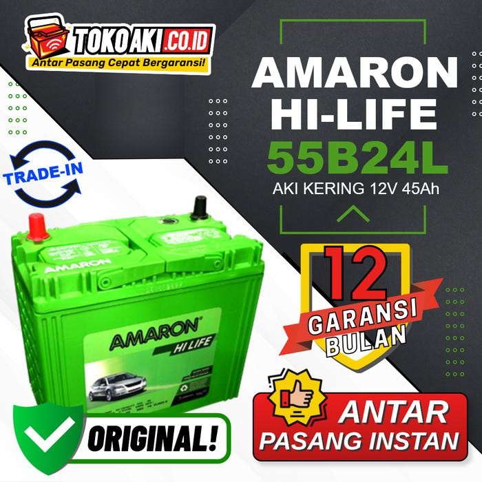 Jual Aki Xpander (Expander) - Amaron Hi Life 55B24L / NS60L - 12V 45Ah Best Quality | Shopee ...