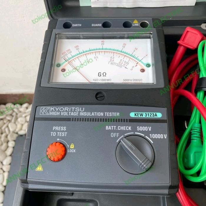 Jual Terbagus Megger Analog Kyoritsu Insulation Tester Kew 3123 A Kew ...
