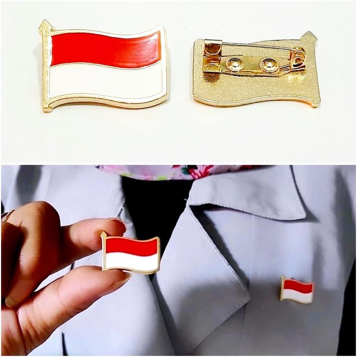Jual Pin Bendera Merah Putih Pin Bros Pawai 17 Agustus Acc Peniti ...