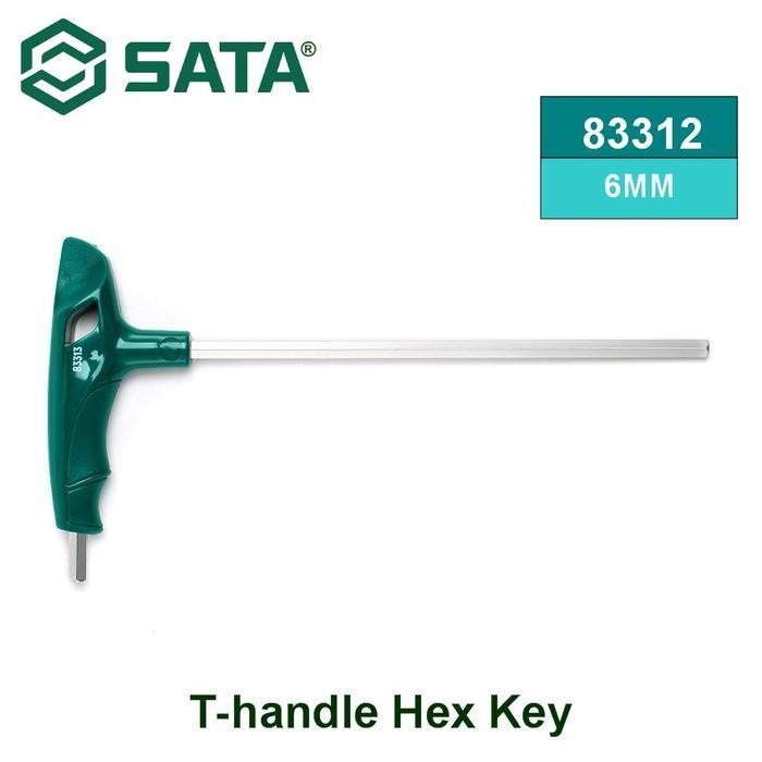 Jual Kunci Handle T Hex 6 MM 83312 T-handle Hex Key 6 MM Sata Tools ...